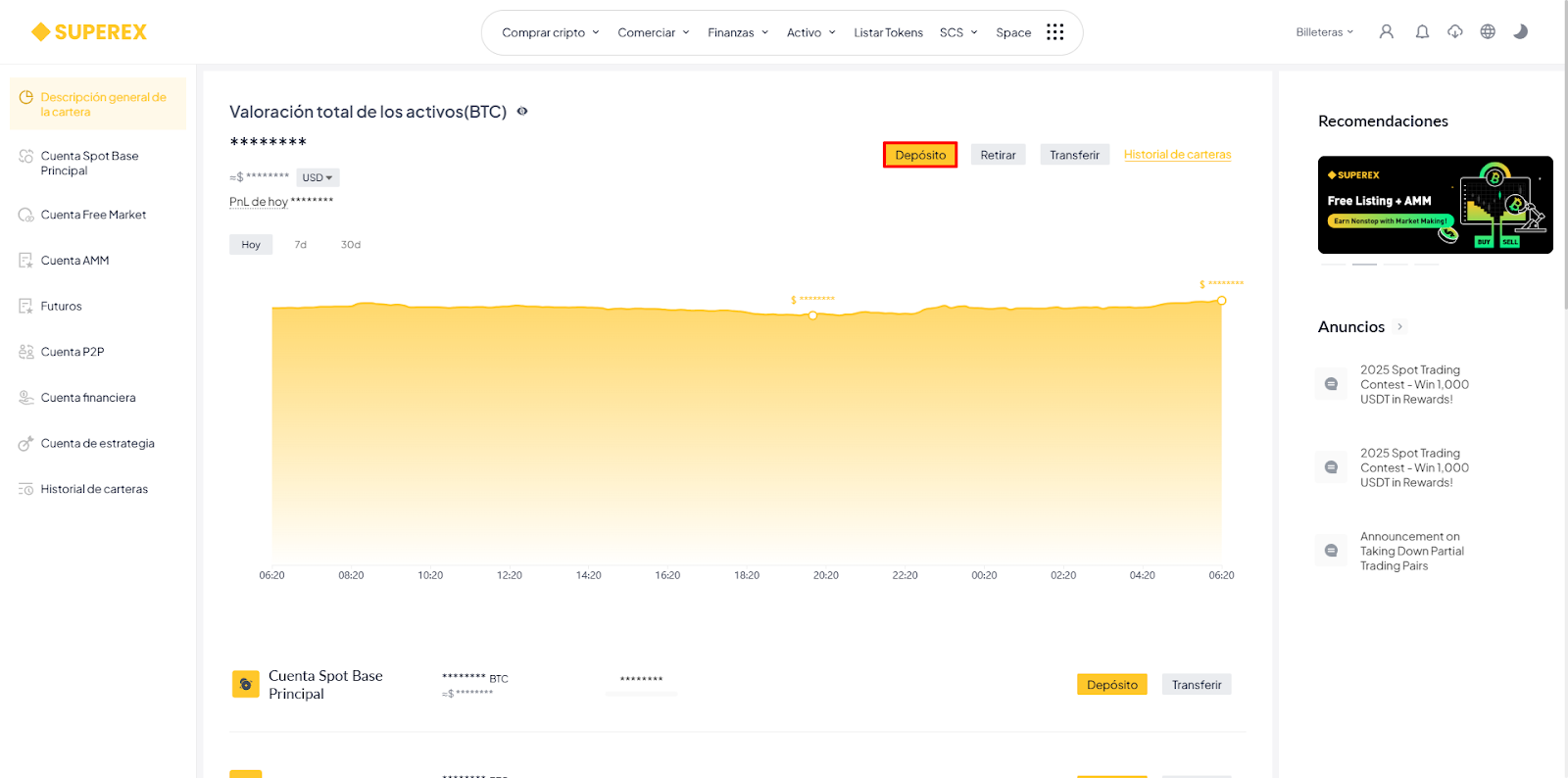 Cómo realizar un depósito (versión web) – SuperEx